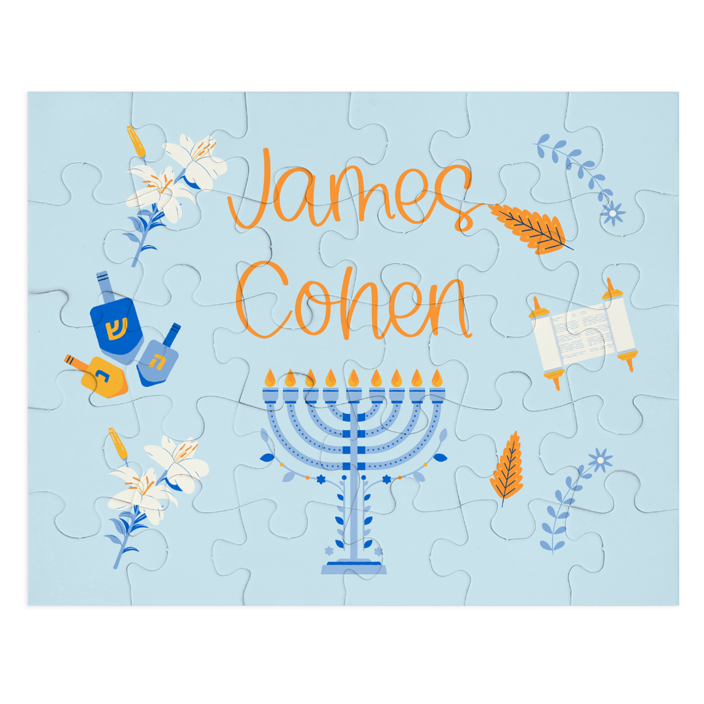 Hanukkah Puzzle - Personalized Puzzle – The Little Lemons Company